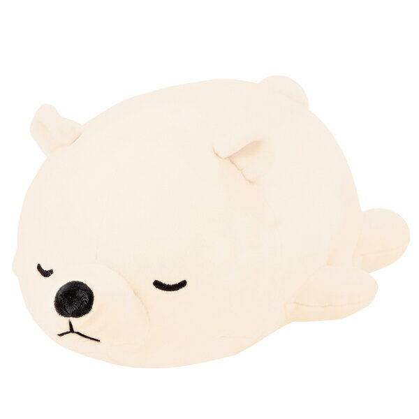 シロクマのラッキーをモチーフにした可愛らしいデザインのボルスタークッションです。マシュマロをイメージしたコロンとした形です。一度触るとやみつきになる、「ふんわり＆もっちり」としたプレミアムな手触りです。小さなお子様が抱きしめるのにぴったりの...