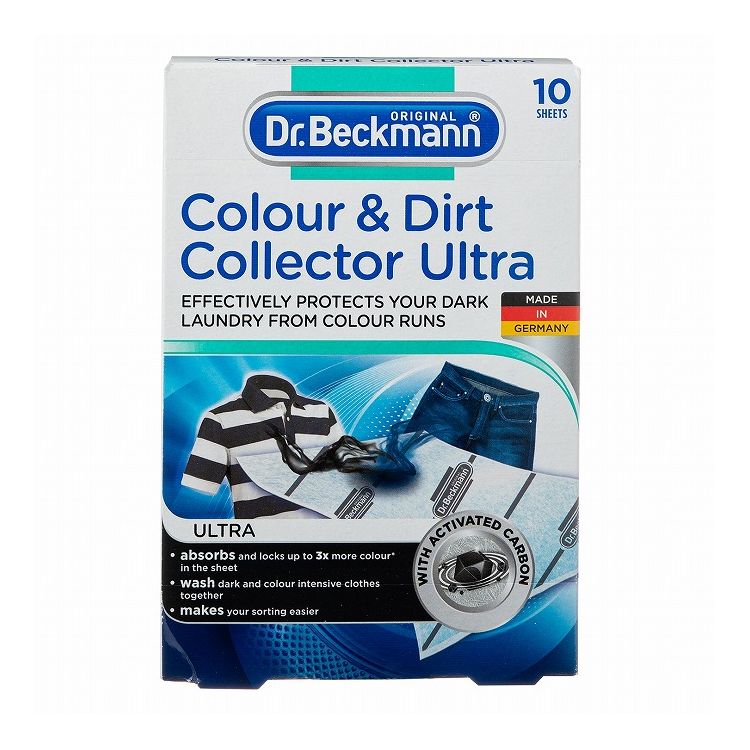 【商品説明】●洗濯機に入れるだけ！色移りやくすみを防ぎます。●色物と白物のまとめ洗いで節水・時短。●自宅で簡単ガーメントケア「ドクターベックマン」シリーズです。●吸収力3倍の活性炭入り厚手シートです。シートを入れるだけで色移りやくすみを防止...