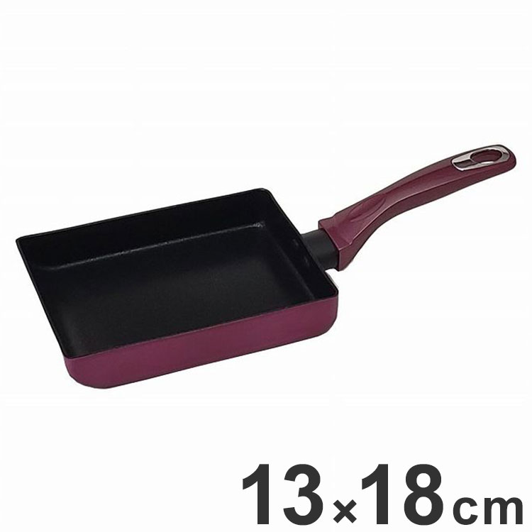 【商品説明】 お弁当作りに活躍する卵焼き器です。 内面はダイヤモンドコートで耐久性とこびりつきにくさに優れています。 金属ヘラの使用が可能です。 IH・ガス火の両方に対応しています。 【商品情報】 ■サイズ 外寸：約幅13.2×奥行34.5...