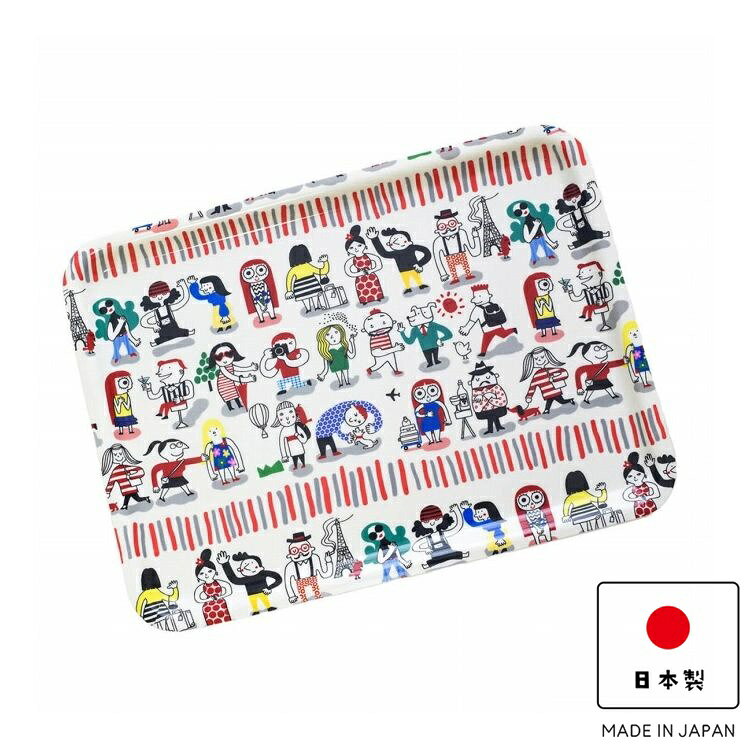 【商品説明】かわいいイラストの布貼り加工が施されたトレイです。食事の配膳や、ランチョンマットとしても便利です。食べこぼしで汚れても水洗い可能だからお手入れが簡単です。小物やアクセサリートレイとしても使用できます。複数枚揃えて使用してもスタッ...