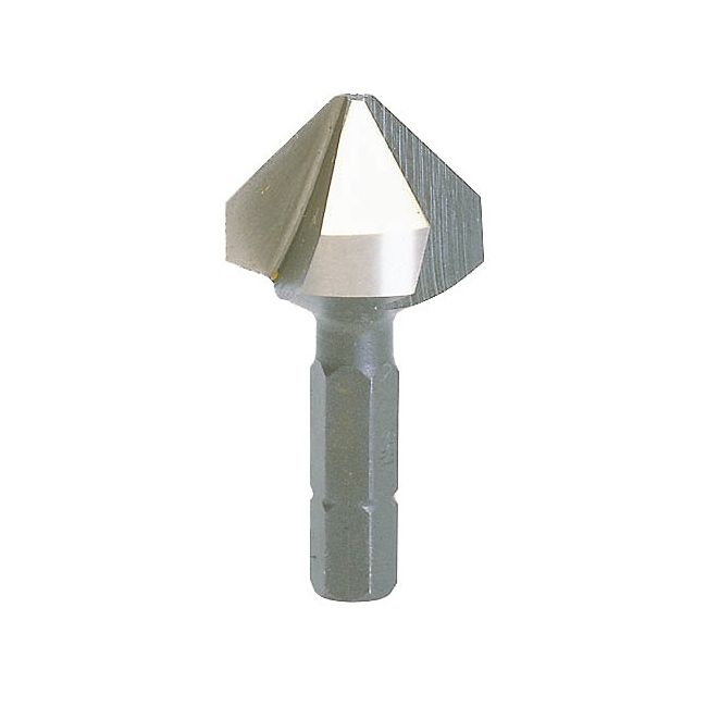 【商品詳細】●シャンク：1/4”六角●全長(mm)：40●先端径(mm)：3.2●カッター先端角(°)：90●有効刃径(mm)：16.5●対応皿ネジ：M8●六角シャンクですので、充電ドライバー・電動工具への取付けが簡単です。●丸穴の面取り及...