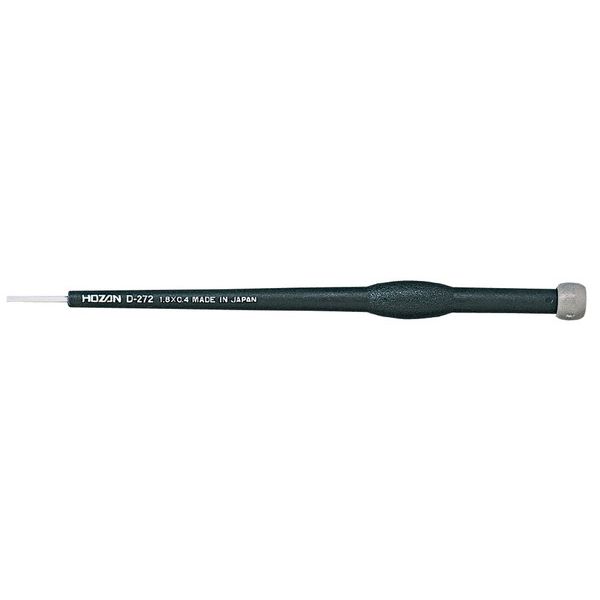 【商品詳細】機器内の調整に便利なロング仕様●先端サイズ(mm)：(-)1.8×0.4●全長(mm)：175●軸径(mmφ)：1.8●重量(g)：10●ジルコニアセラミックを使用。耐磨耗性が高く、チップ型半固定ボリュームの調整作業にも、刃先精...