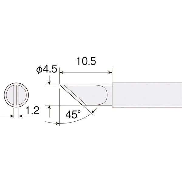 【商品詳細】HS-51用ビット●入数：1個●適応機種：HS‐51●先端形状：K型●HS-51用ビット。●RoHS規制の特定有害物質を含まない製品です。【代引きについて】こちらの商品は、代引きでの出荷は受け付けておりません。【送料について】北...