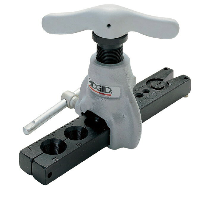 【商品詳細】●モデル番号：458MMJ●角度(度)：45●穴サイズ(mm)：4・4.75・6・8・10・12・15・16●質量(kg)：1.6●取り付けが偏芯しているため、均等に転造加工が可能。●最少の力で、滑らかで均一なフレア加工ができま...
