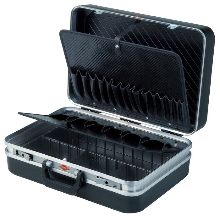 【商品詳細】●外寸(mm)：W480×H175×D370●内寸(mm)：W460×H170×D310●耐荷重(kg)：20●質量(g)：4485●ABS素材を用いた耐久性の高いツールケース。●フレームは二重構造のアルミ製。●ふた留めとして機...