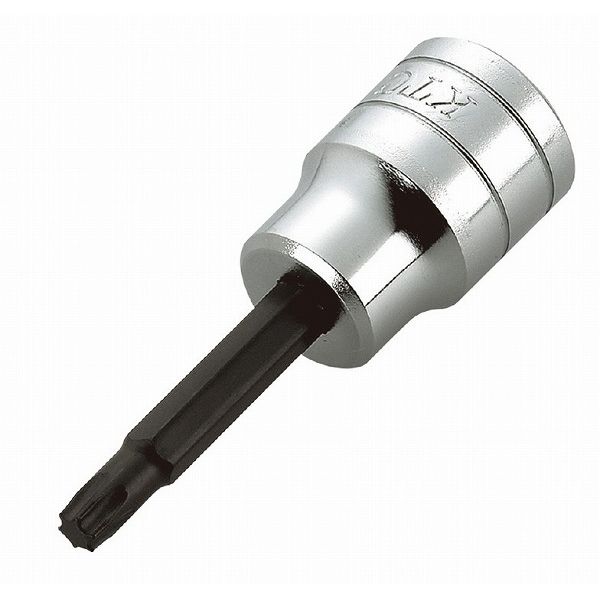 【商品詳細】●差込角(sq.)：12.7●呼び：T55●ソケット部外径(D；mm)：22●全長(L；mm)：80●軸長(l；mm)：44●重量(g)：119●交換ビット品番：T-T55●ビットの交換が可能です。●差込角12.7sq.のT型ト...