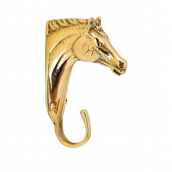 【商品特長】リアルな馬のモチーフのフック、イタリア製。使えば使うほど味わいが出ます。【カラー】金色【商品サイズ】幅28×高さ90×奥行55mm【参考耐荷重】約5kg　耐荷重については取付の壁面の強度や使用状況によって異なります。あくまでも参...