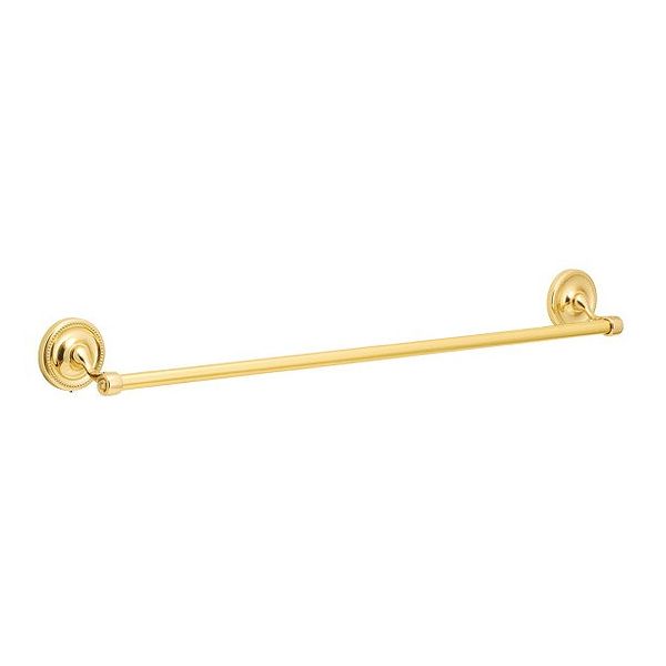 【商品特長】エレガントなロングタイプのタオル掛けです。取付用ネジ付属。石膏ボードへの取付は、別途石膏ボード用取付部品をお求め下さい。(2ヶ必要) 【石膏ボード取付部品　PL4(640517)】【カラー】金色【商品サイズ】幅752×高さ72×...