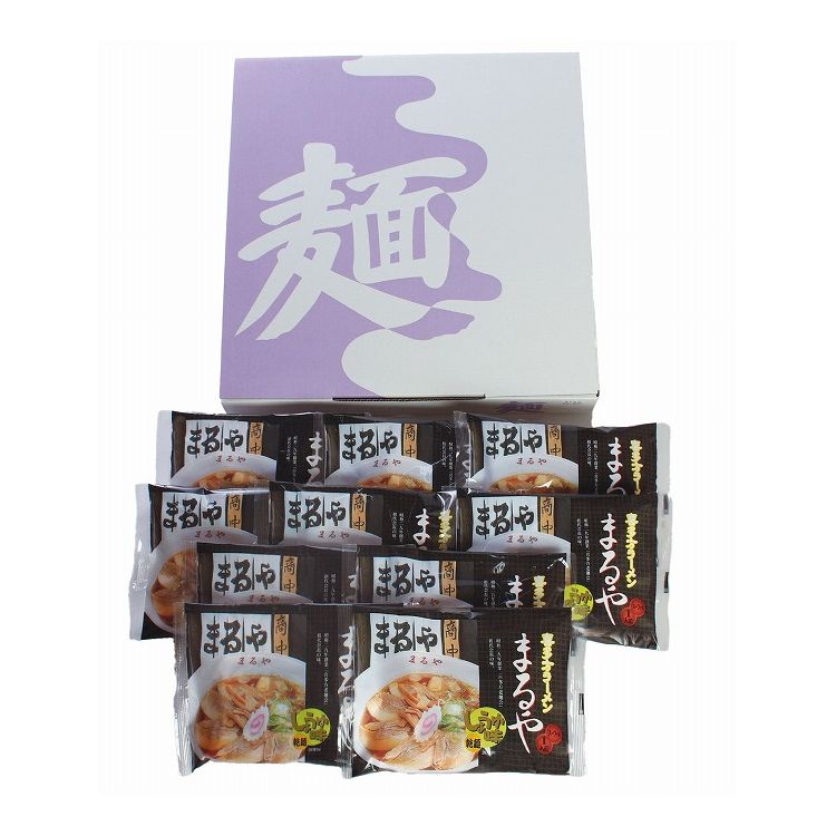 【商品詳細】昭和29年創業。喜多方ラーメン繁盛店まるやのラーメンセットです。保存方法:常温商品区分:食品内容量:喜多方ラーメン醤油味80g×10食原材料(アレルギー表記含む):めん(小麦粉(国内製造)、食塩、卵白)、スープ(たん白加水分解物...