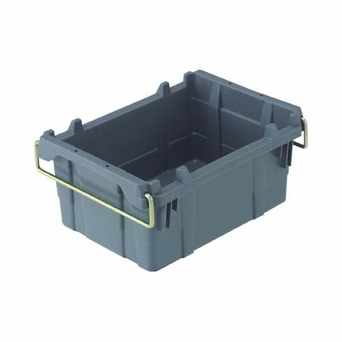 【メーカー型番】TK-25 GY【JANコード】4989999751482【ブランド】TRUSCO 　【特徴】●金具を内側へ折り込むと、中に物を入れたまま積み重ねられます。●スタッキング・ネスティングが自由自在にできます。●ネスティング時は...