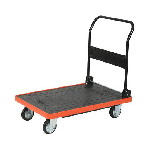 【メーカー型番】MKP-301【JANコード】4989999030761【ブランド】TRUSCO 　【特徴】●荷台の全周に緩衝ゴムを巻き、ぶつけても傷を付けにくくしてあります。●緩衝ゴムがテーブル面より約5mm高いためコボレ止めにもなってい...