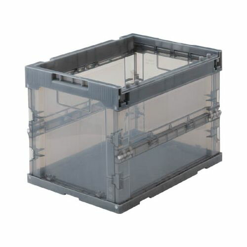 【メーカー型番】TR-S20BK BK【JANコード】4989999033410【ブランド】TRUSCO 　【特徴】●中が透けて見えるため、コンテナの中身が判別しやすく、保管・管理に最適です。●折りたたんだ時の高さを最大限まで追求、従来タイ...