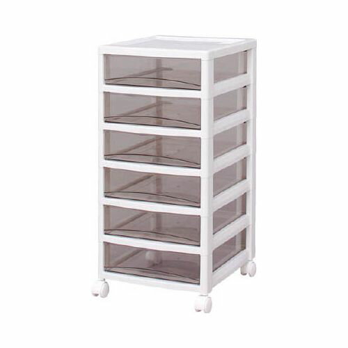 【商品詳細】●引き出しの材質にスチロールを採用しているため透明度が高く、中身が確認しやすいクリアタイプのチェストです。●引き出しは飛び出しにくい、簡易ロック構造です。●移動に便利なキャスター付です●事務所などでの資料の整理や保管に便利です。...