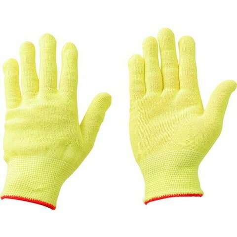 【商品詳細】●超薄手タイプの耐切創手袋です。●インナー手袋としても使用でき、細かい作業での切創防止に最適です。●細かい作業での切創防止に。●色：イエロー●サイズ：L●厚さ(mm)：0.8●ゲージ数：13●リストカラー：赤●全長(cm)：23...