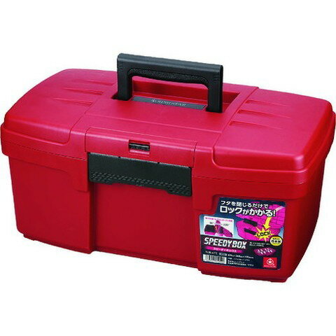 【商品詳細】●片手で簡単に開閉が可能でスピーディに作業が可能です。●もしもの時のサブロック付きです。●使いやすいワンバックルで、開け方を選べる2WAY方式です。●収納力抜群で工具の収納に最適。●色：レッド●外形寸法(mm)間口：475●外形...