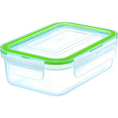 【商品詳細】●パッキン一体成型で衛生的な4点ロック保存容器です。●パッキン一体構造で隙間に汚れがたまらない。●容量(L)：0.59●外形寸法(mm)幅：118●外形寸法(mm)奥行：168●外形寸法(mm)高さ：58●耐熱温度：140℃材質...