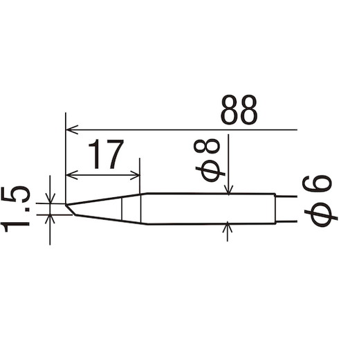 【商品スペック】特長用途仕様●全長(mm)：88●直径(mm)：φ6-8仕様2●KS-100R用替えこて先材質／仕上セット内容／付属品注意【代引きについて】こちらの商品は、代引きでの出荷は受け付けておりません。【送料について】北海道、沖縄、...