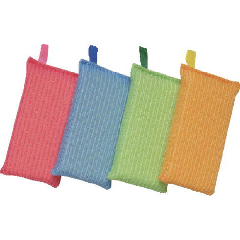 【商品スペック】特長●HACCP対策としてエリアごとの色分け使用に最適です。●ポリエステル丸糸と偏平糸（フィルム状）の特殊集合糸によって凸凹を出し立体的に編んでいますので汚れをしっかり落とします●女性の手にもフィットしやすい大きさです用途●...