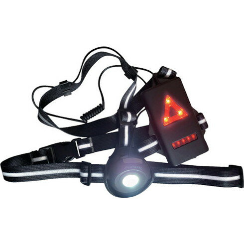 【商品スペック】特長●背後の赤色ライトによって遠方からでも高い視認性があります。●胸元でON/OFFや明るさの切り替えが簡単に可能です●照射場所に合わせてライトの角度調整が可能です。●着用中にズレ落ちる心配がありません。●明るさを2段階で切...