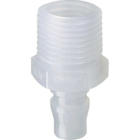 【商品スペック】特長●ワンタッチ接続方式で、簡単に取付・取り外しができます。●食品分野、ケミカル・メディカル分野に採用されています。用途●ホース配管用ジョイント。仕様●使用温度(℃)：0~50●使用流体：水・溶剤(都度確認要)●使用圧力(M...