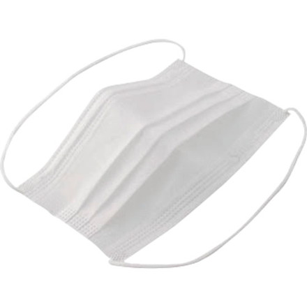 【商品スペック】特長●2層不織布タイプのマスクです。●オーバーヘッドタイプなので耳への負担がないタイプです。●帽子の上から使用できます。用途仕様●縦(mm)：95●横(mm)：175●色：ホワイト●構造：2層仕様2●2PLYマスク●頭掛けオ...