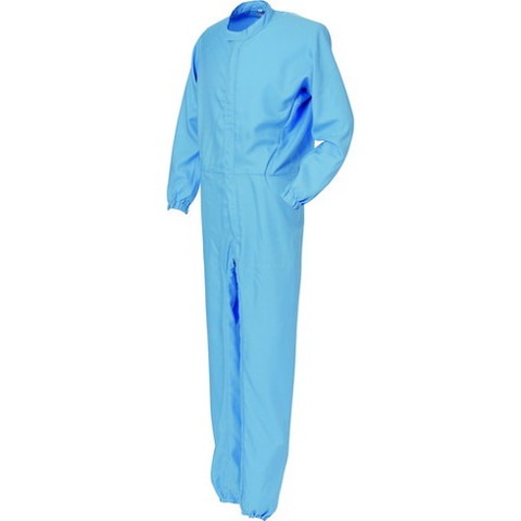 【商品詳細】●肩部分の縫い目をなくす（シームレス）ことで、服そのものから発生する異物混入要因の「糸」を削減しました。●「新立体構造」により、腕の上げ下ろしが楽に行えます。●股部の「フル開脚仕様」が、開脚姿勢をとった際の引きつれを防止し、快適...