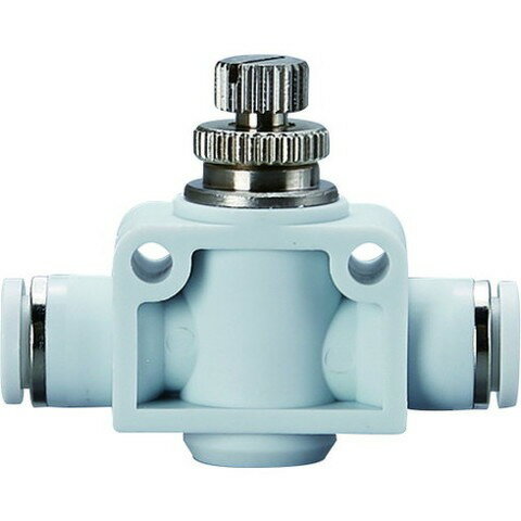 【商品詳細】●低流量域の速度制御を容易に行えます。●新型ロックリングで配管作業をスムーズかつ確実に行なえます。●適合チューブ外径D(mm)：12●使用流体：空気●流体温度：0〜60℃(凍結なきこと)材質／仕上●本体：ポリブチレンテレフタレー...