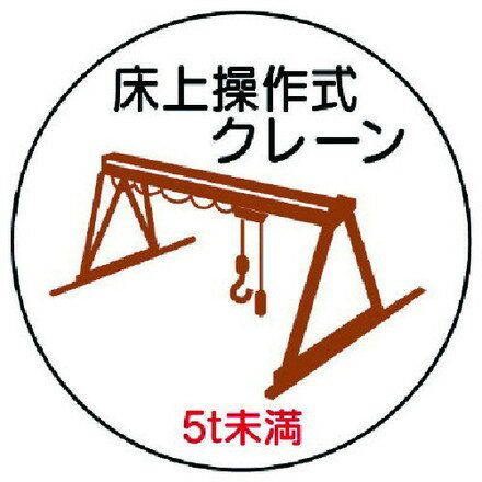 【商品スペック】特長●ヘルメットに貼ることで作業に必要な資格が簡単に識別できます。用途仕様●摘要：粘着シール・2枚1シート●寸法：35mmФ●内容：床上操作式クレーン5t未満仕様2材質／仕上●PPステッカーセット内容／付属品注意【代引きにつ...