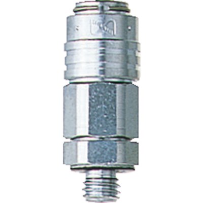 仕様●適合チューブ外径D(mm)：4●最高使用圧力(MPa)：1.0●使用温度範囲(℃)：-20〜80●使用流体：空気、水●耐圧力(MPa)：1.5●形状：ソケットSM型●接続サイズ：M5×0.8仕様2●片路開閉型材質／仕上●本体：真鍮（メ...