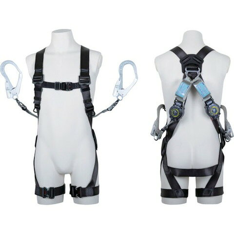 【商品詳細】●腿部は左右が独立しているので束縛感が少なく、動きやすさを高める水平型腿ベルトです。●付属の固定具を使ってお手持ちの胴ベルトを取り付けられます。●織ロープ長さが常に最短となる巻取式ランヤードSRリトラ付きで、万一の墜落時にもロッ...