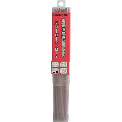 特長●高酸化チタン系低電圧軟鋼用溶接棒です。●薄板・外観重視の溶接に適しています。用途●軟鋼の溶接に。仕様●心線径(mm)：3.2●棒長(mm)：300●適合板厚(mm)：4.0〜6.0●電流範囲(A)下向：100〜150●目安入数(本)：...