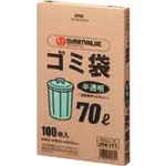 特長●半透明のゴミ袋です。●上から1枚ずつ取り出せます。仕様●厚さ(mm)：0.02●容量(L)：70●色：半透明●規格：70L●厚：0．02mm●手触り：カサカサタイプ仕様2●規格：70L●厚：0．02mm材質／仕上●高密度ポリエチレン原...