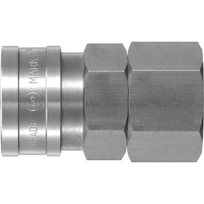 用途●空気、水用。仕様●耐圧力(MPa)：2.0●使用流体：空気、水●使用温度範囲(℃)：-20〜80●最高使用圧力(MPa)：1.5●相手側取付サイズ：R1●適合カプラ：日東工器ハイカプラシリーズ仕様2●片路開閉型材質／仕上●本体：ステン...