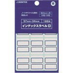 特長●ノートやファイルの見出しに便利なインデックスです。仕様●色：青●種別：大●入数：180片●シート入数：20枚●ラベル寸法：縦27×横34mm仕様2●種別：大材質／仕上●上質紙原産国（名称）：日本【代引きについて】こちらの商品は、代引き...