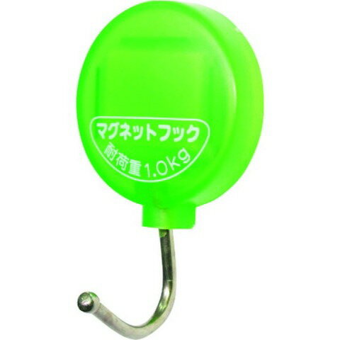 【商品詳細】●蓄光タイプのスイングマグネットフックです。●急な停電時の目印になります。●暗くなったら、光ってお知らせします。●耐荷重(kg)：1●色：緑●縦(mm)：66●横(mm)：40●マグネット式材質／仕上●ABS樹脂●鋼線●異方性フ...