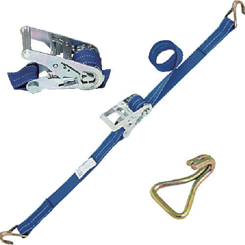 特長●高強力リサイクルポリエステル糸を使用したエコマーク認定商品です。●ラチェットバックル式で、簡単な操作で確実に固縛できます。●エンドレス形・両端アイ形・その他端末金具付きがあり、さまざまな固縛シーンに対応できます。用途●運送・保管時の荷...