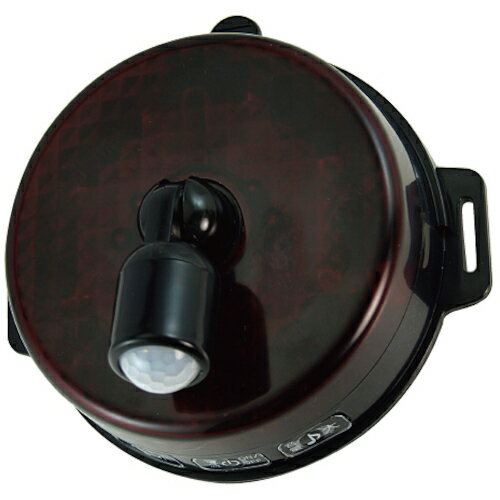 特長●人の動きに反応して、光と音で警告するLED回転・点滅灯です。●赤外線の動きを感知するP.I.R.(赤外線パッシブセンサー)だから、車や動物の動きも感知します。●方向可変センサーを搭載し、センサーを目的物の方向に向けることができます。●...