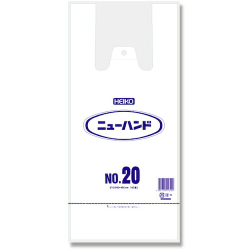 特長●最もポピュラーなレジ袋です。●フック等に掛けることにより、作業効率がアップします。●マチ：65（×2）mmハンガータイプ仕様●縦(mm)：460●横(mm)：340(210)●厚さ(mm)：0.02材質/仕上●HDPE乳白原反原産国：...