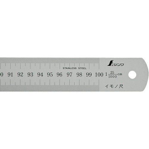 特長●金属や、大きさ、鋳物工場によって収縮率が異なる為、それらに応じた伸び率の目盛にしています。用途●鋳物用の木型や金型の製作時に型の寸法を測定する時に使用仕様●全長(mm)：1050●厚さ(mm)：1.5●巾(mm)：35材質/仕上●ステ...
