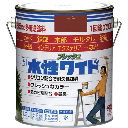特長●塗膜は汚れにくく、付着した汚れも水しぶきで簡単に洗浄できる（ウォッシャビリティに優れる）高性能塗料です。●タレにくい、微臭タイプです。●かび止め材、さび止め材配合しています。用途●浴室・台所・洗面所・部屋のかべや天井などに。●ドア・木...