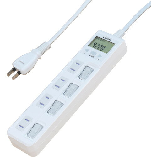 ●「消費電力」「電気料金」「CO2排出量」「使用時間」が一目でわかります。●電気料金などを可視化することで節電の意識を高めます。●コンセント数：4個口●ケーブル長(m)：2●色：ホワイト●高さ(mm)：AC100V●定格出力電圧(V)：AC...
