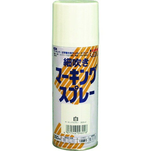 【商品詳細】●細かい線で文字や図示が書けます。●建設、建築、林業、土木業、畜産業でのマーキングに。●鉄部、木部、コンクリートに。●色：白●容量(L)：0.3●乾燥時間：30分〜40分●塗り重ね回数：1●塗布面積(［［M2］］)：約1.0〜1...