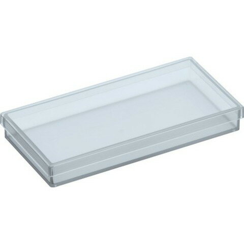 【商品詳細】●透明プラスチックケースとしては、もっともすぐれた帯電防止性です。●帯電防止効果は、練り込みの為、半永久的です。●表面固有抵抗値4X10[[UE11]]Ω●静電気を嫌う製品の収納保存に。●容量(L)：0.46●色：透明●外形寸法...