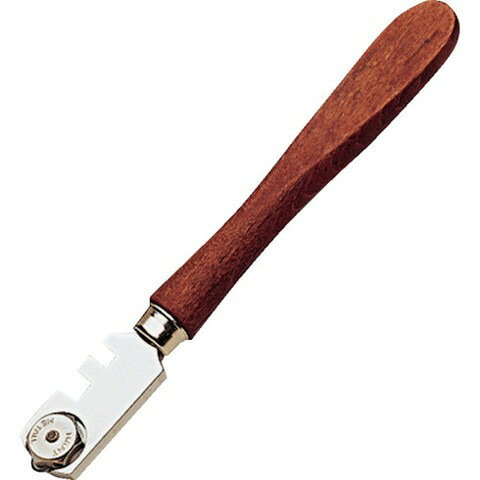 【商品詳細】●先端刃は交換可能です。●先端刃にはカーバイドを使用し切れ味が良く長持ちします。●木製のハンドルは手に馴染みやすいです。●あてた定規の端から2.5mm先が切れます。●ガラスの切断に。●全長(mm)：146●切断厚さ(mm)：3〜...