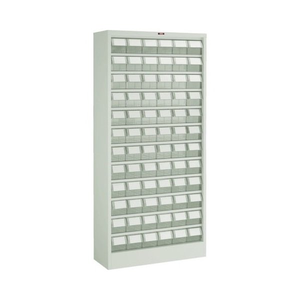 【商品詳細】●間口(mm)：844●奥行(mm)：470●高さ(mm)：1790●最大積載量(kg/台)：300●引出し：ML-1N 6列12段●引出し色：透明●付属品：棚板11枚●均等積載量(kg/段)：70●完成品●オープンタイプ●本体...