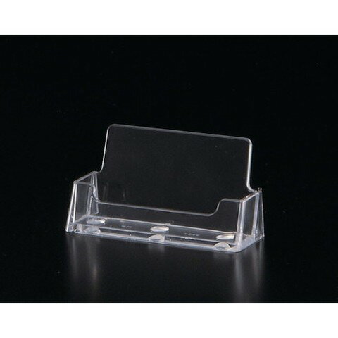 【商品詳細】●卓上用のパンフレットケースです。●色：透明●間口(mm)：101●奥行(mm)：38●高さ(mm)：52●段数(段)：1●対応紙サイズ：名刺ヨコ●カード収納部：幅×奥行(mm)：93×18●本体：幅×奥行×高さ(mm):101...