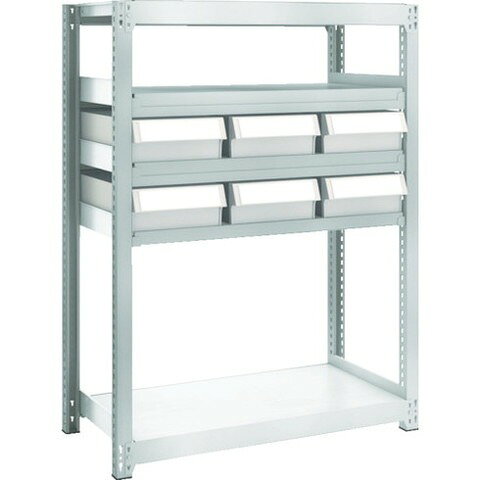 【商品詳細】●間口(mm)：860●奥行(mm)：450●高さ(mm)：1200●有効間口(mm)：816●タイプ：引き出し(大)6●色：ネオグレー●棚段数(段)：5●棚板調整ピッチ(mm)：25●均等積載量：200kg/段●最大積載量：1...