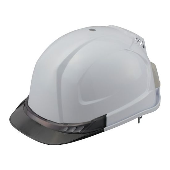 【商品スペック】■特長・帽体外に熱気を排気と帽体内に外気も吸入できる切替可能ファンモーターを採用しました。■用途・飛来■落下物用、墜落時保護用■仕様■仕様2・「厚生労働省保護帽検定合格品」・電源(V)：単3形電池3個■材質／仕上・帽体：AB...