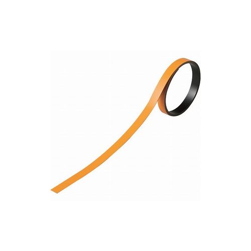 【商品スペック】■特長・ハサミやカッターで簡単にカットすることができる「テープ状」のマグネットシートです。・油性マーカーで文字やイラストなどを自由に書き込むことができます。■用途・整理・分類に。・メモや目印に。■仕様・色：オレンジ・サイズ：...