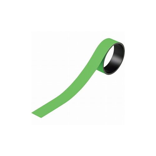 【商品スペック】■特長・ハサミやカッターで簡単にカットすることができる「テープ状」のマグネットシートです。・油性マーカーで文字やイラストなどを自由に書き込むことができます。■用途・整理・分類に。・メモや目印に。■仕様・色：緑・サイズ：幅(m...
